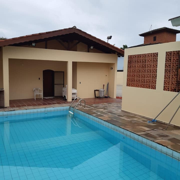 Casa Com Piscina E áRea Gourmet 600m Praia Enseada - Guarujá