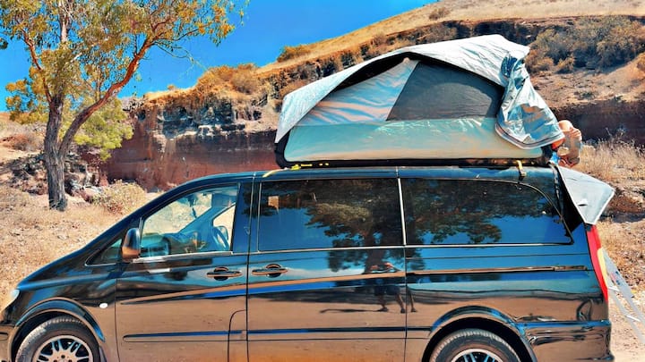Astrocamping-van: Roof-tent, Telescope & Roof Tent - El Médano