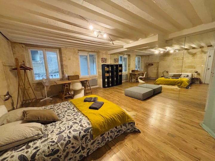 Bel Appartement 3 Chambres - Triangle D'or - Bordeaux