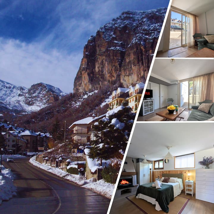Apto. Escarrilla •Chimenea•ski•views•wifi•parking - Formigal