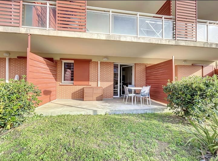 T2 Climatisé Résidence Avec Piscine Rdc- Parking - Argelès-sur-Mer