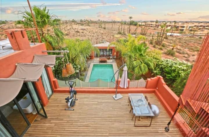 Villa Palmeraie | 6br/ba, Piscine, Tennis, Fitness - Marrakech