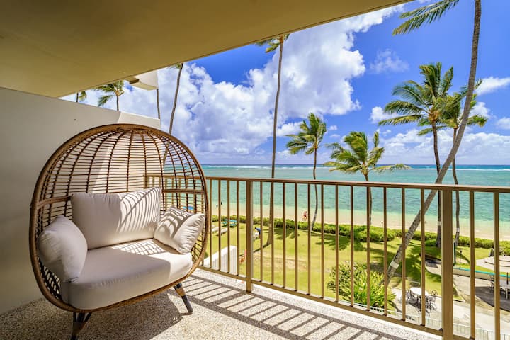 Oceanfront Oasis - Calm Beach - Pool - Ac - Laie, HI