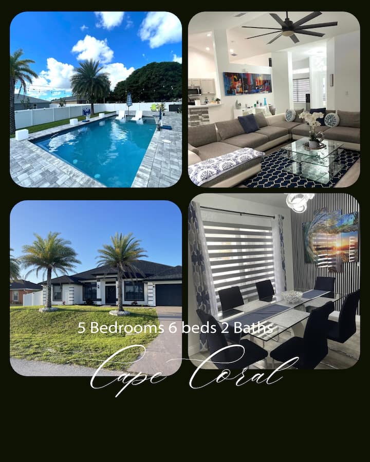 Palm House / Heated Pool/saltwater Pool - Cape Coral, FL