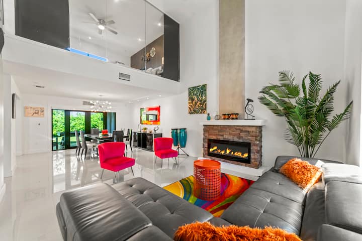 Modern 6br House W/ Games, Playground, Pool & Bbq - Zoo Miami, Miami