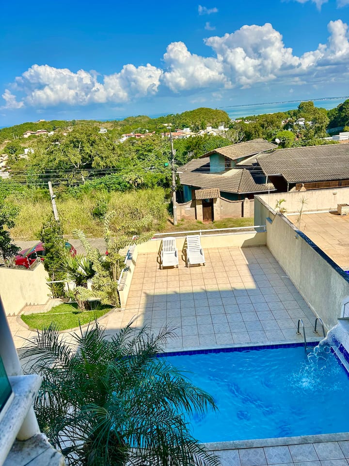 Casa De Praia Com Linda Vista Mar E Piscina. - Rio das Ostras