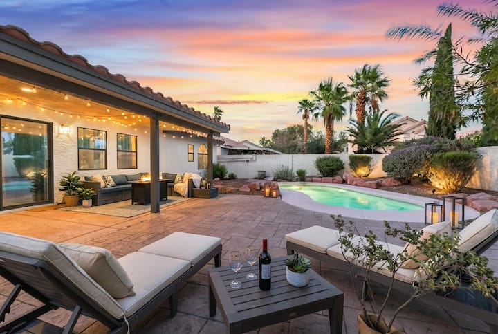 Las Vegas Oasis | Pool, Arcade & Mountain Views - 