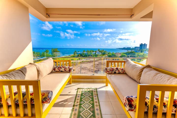Ocean'sedge: Panoramicviews+pool+ac+ensuite5 - Mombasa