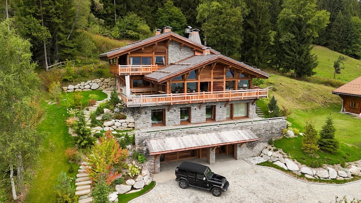 Chalet D’exception Face Au Mont-blanc - Combloux