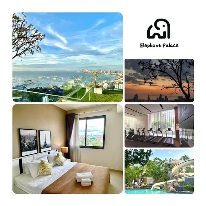 Unixx-12(4p)拥有2张大床,大泳池,市中心,500米可达walking Street - Pattaya