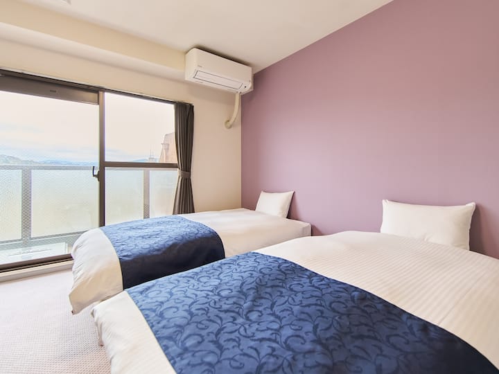 【703】ツインルーム・シャワー室（シングルベッド2台）／金沢城公園近く・観光地へのアクセス良好 - Kanazawa