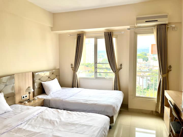 Cozyb1br, 2 Single Bed, City Lights Gac2 - Bandung
