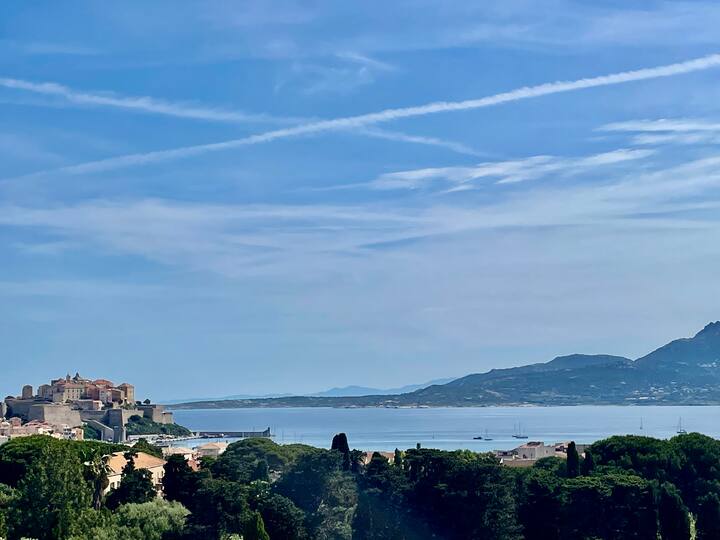 Duplex 1er éTage D'une Villa - Piscine & Vue Mer - Calvi