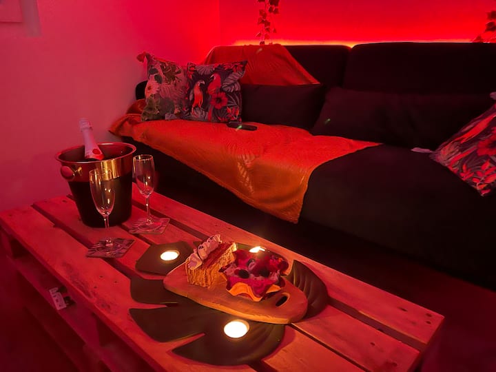 Chalet Thème Jungle Avec Spa Privatif Et Balneo - 中央