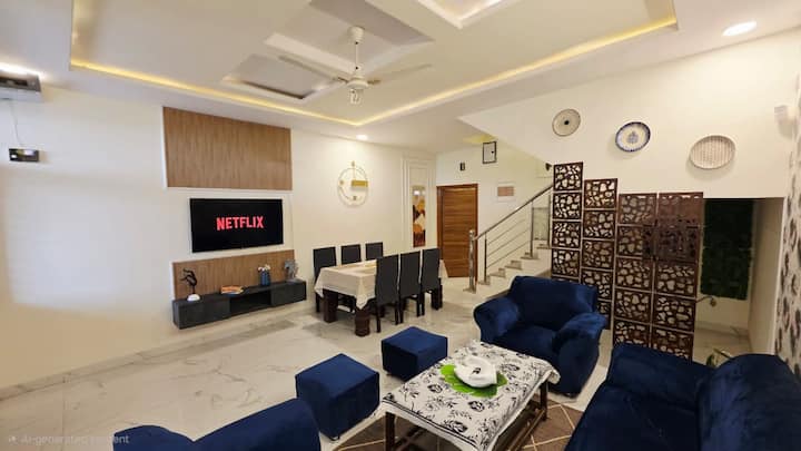 3 Bedroom Chic Artistic Villa: Aesthetic Interiors - Jaipur