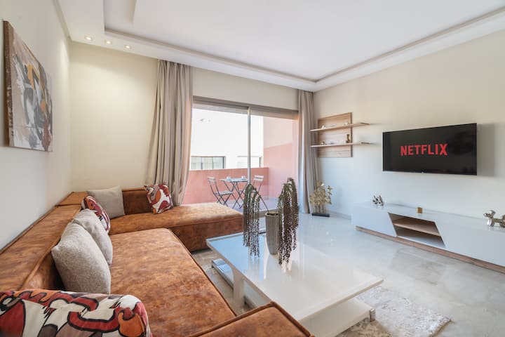 The Golden Palm–design 1br With Hotel-style Luxury - Marrakesh