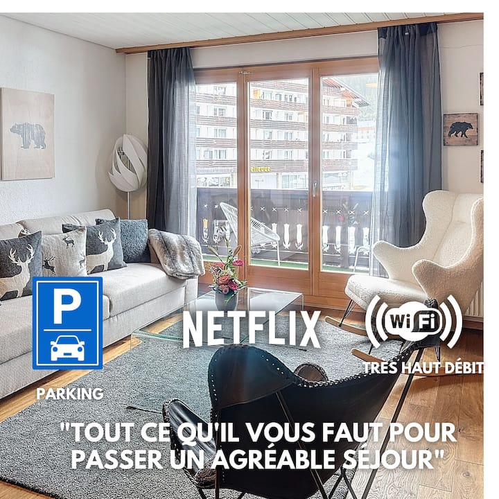 Morgins Cosy, Ski-in &Out, Parking, View, Wifi - Châtel