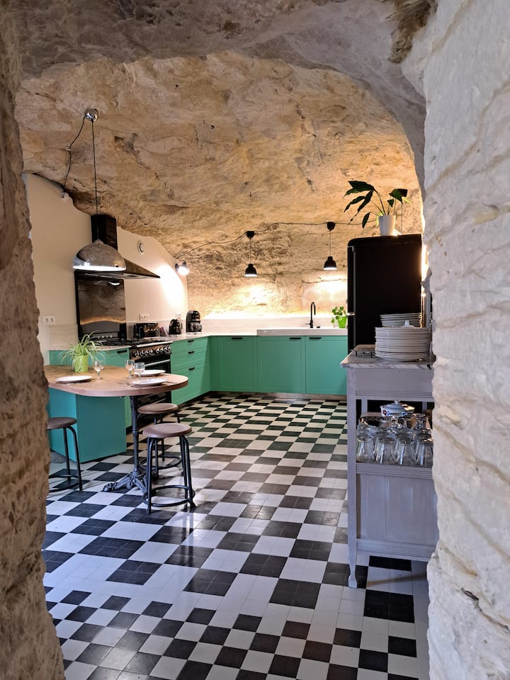 Grand Gîte Semi-troglodyte 16 Pers Chenonceau - Amboise