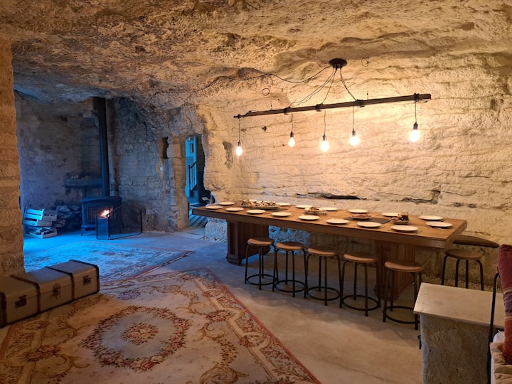 Grand Gîte Semi-troglodyte 16 Pers Chenonceau - Bléré