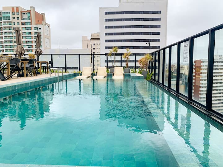 Apto Novo, Aconchegante E  Localizado No Batel. - Curitiba