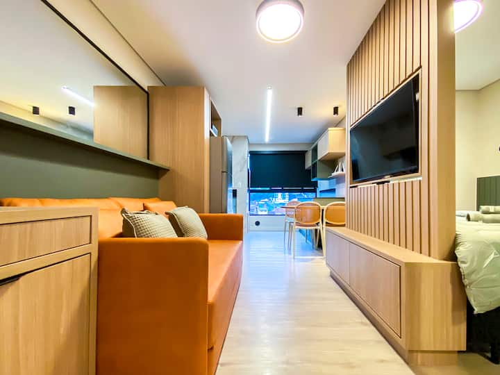 Loft Luxo 4p | Ar Piscina Vaga Wifi 15min Oktober - Santa Catarina (estado)