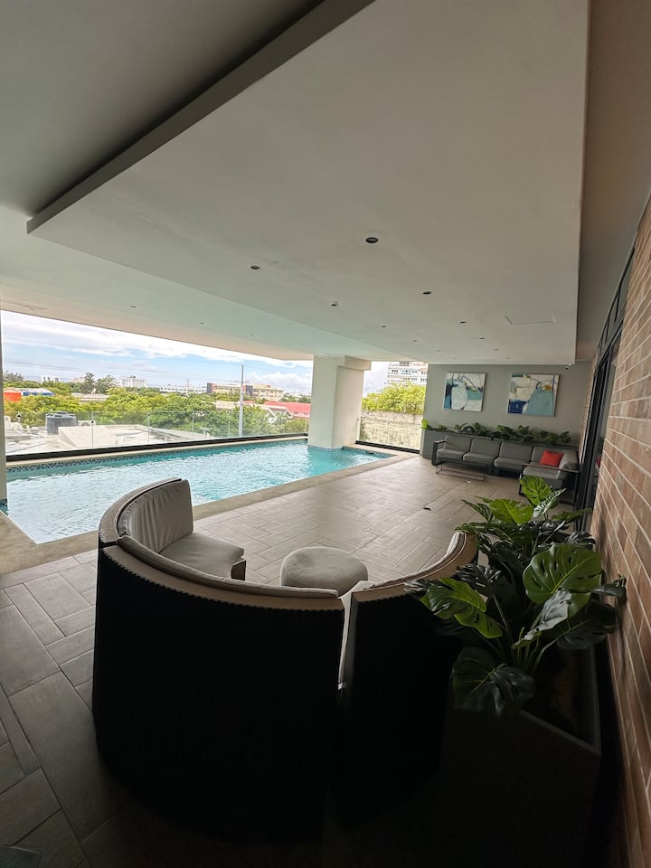 Modern 1 Bedroom In Esperilla, Pool + Gym - Santo Domingo