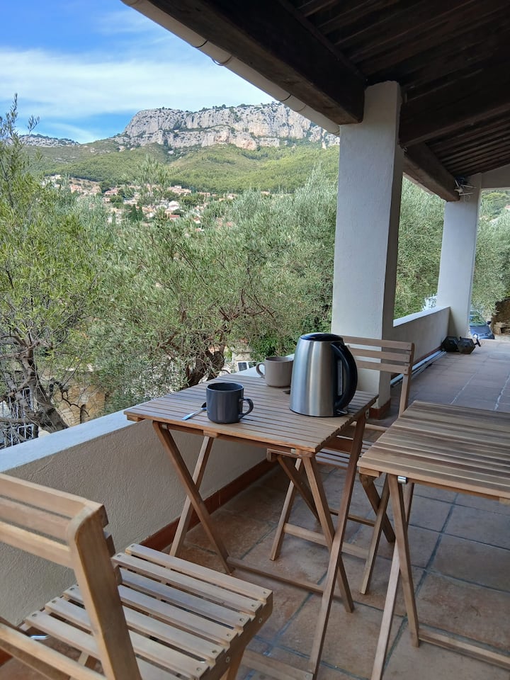 T1bis Piscine Terrasse Place Parking Vue Montagne - Toulon