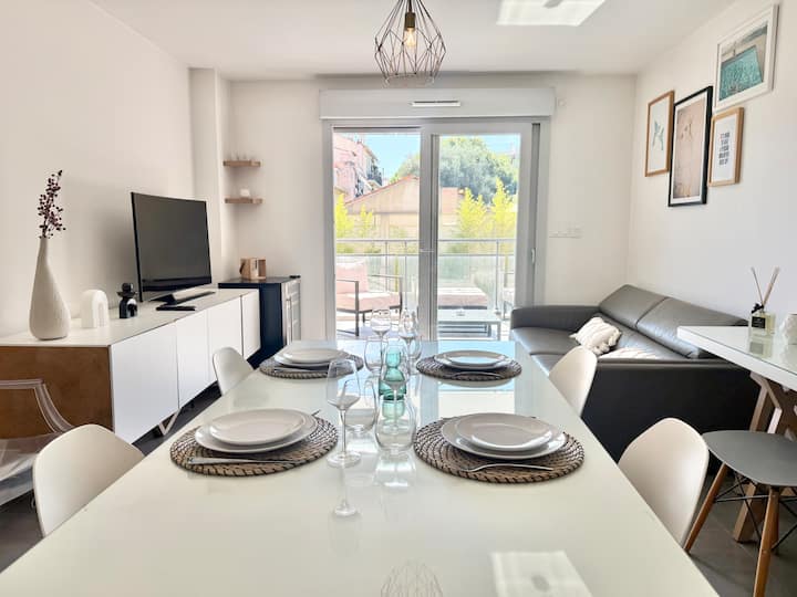 T2 + Piscine + Garage Privé – 5 Min De Cannes - Le Cannet