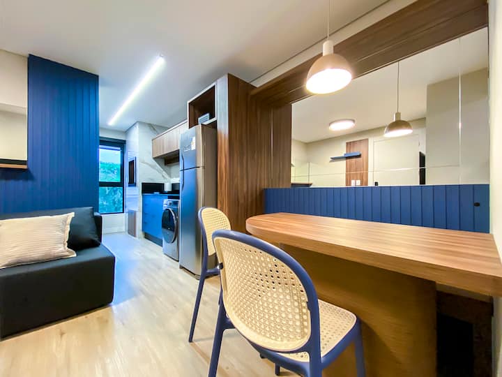 Apê Contemporâneo E Refinado 4p Piscina Vaga Wifi - Blumenau