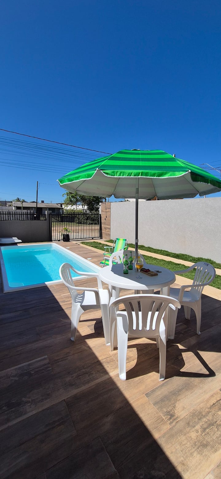 Casa Nova C/piscina Na Praia Coroados Guaratuba - Guaratuba