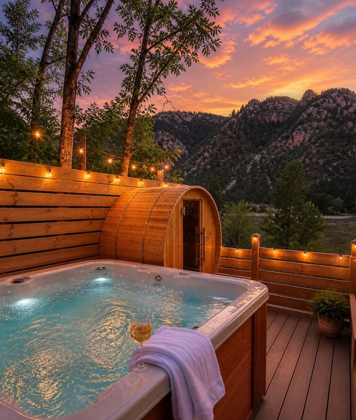 Creek Deck, Hot Tub, Sauna, Family Friendly Town - Glenwood Springs, CO