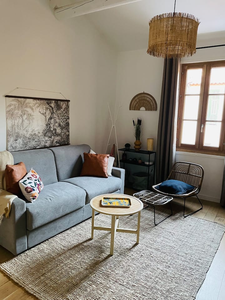 Charmant Studio Climatisé Au Cœur Du Village - 濱海自由城