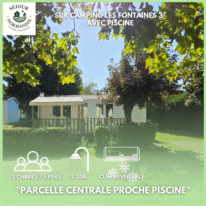 Mobilhome 2 Chambres 5 Personnes Repos & Nature - Anet