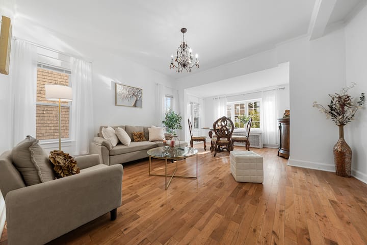 Bright Apartment 10 Min To Nyc Train + Parking - 貝永