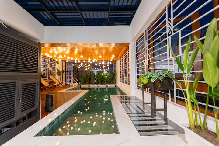 Kim House Pool Roftop Near My Khue Beach Full Ac - 峴港