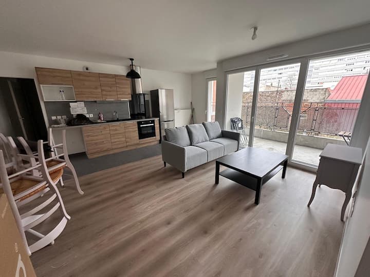 Appart Confortable De 61m²+parking- Bail Mobilité - Clichy