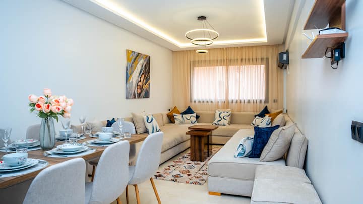 Appart Neuf 3chambres/vuepiscine/centre/balcon - Marrakesh