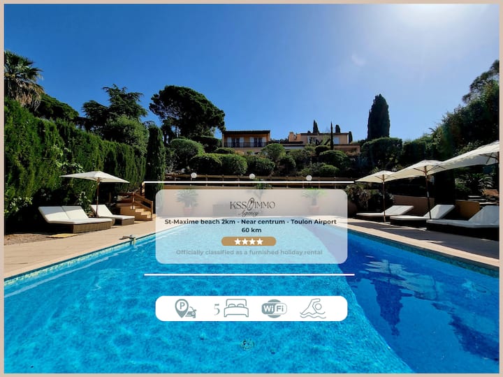 Villa Provençale Classée 4 éToile | 5 Ch | Piscine - Saint-Tropez