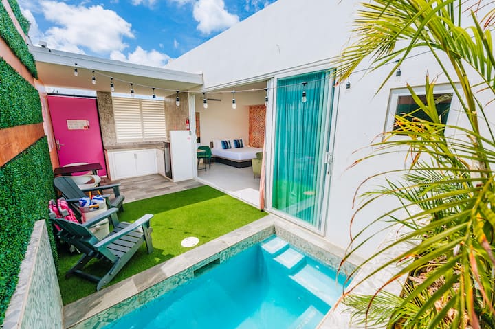 Priv Pool, Deluxe Loft, King Bed Near Eagle Beach. - Aruba