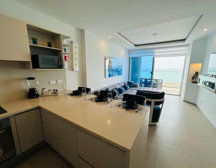 Grand Diamond Beach, 7 Pax, 2 Baños, Terraza Vista - Tonsupa