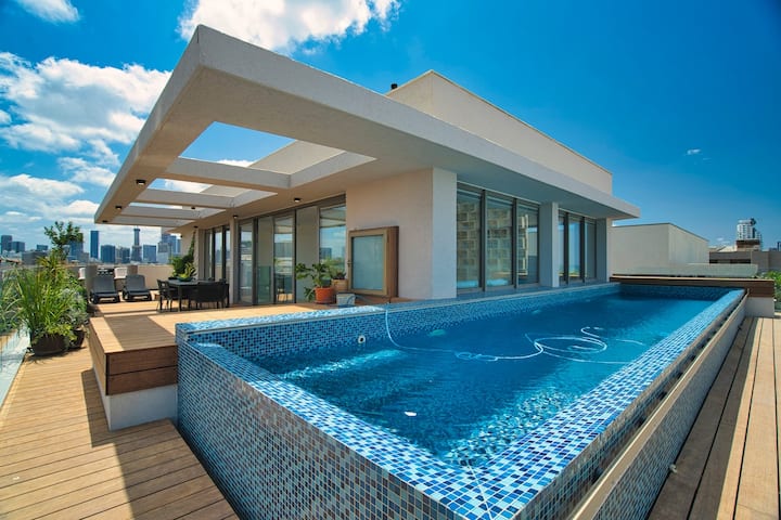 Piscine And Sea , Luxe Stay - Telavive