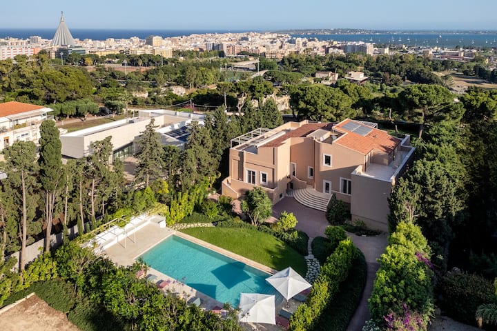 Villa Sul Teatro Greco E Golfo Di Siracusa - Syrakus