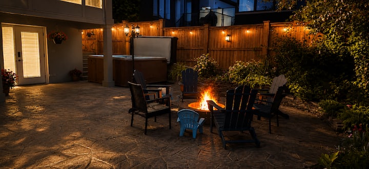 Private Walk Out Suite W Hot Tub, Fire Pit & Views - Calgary