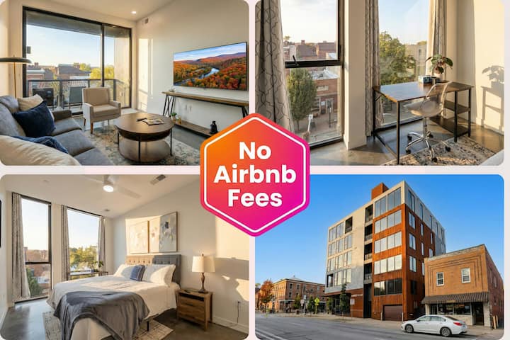 ‼️Chic Downtown Condo Steps From Uiowa & Nightlife - Iowa City, IA