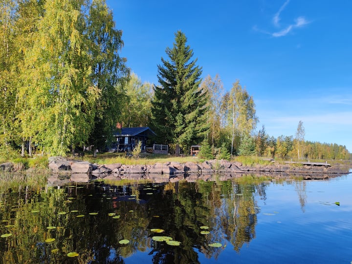 Pieni, Soma Saunamökki Kivijärven Rannalla. - Kivijärvi