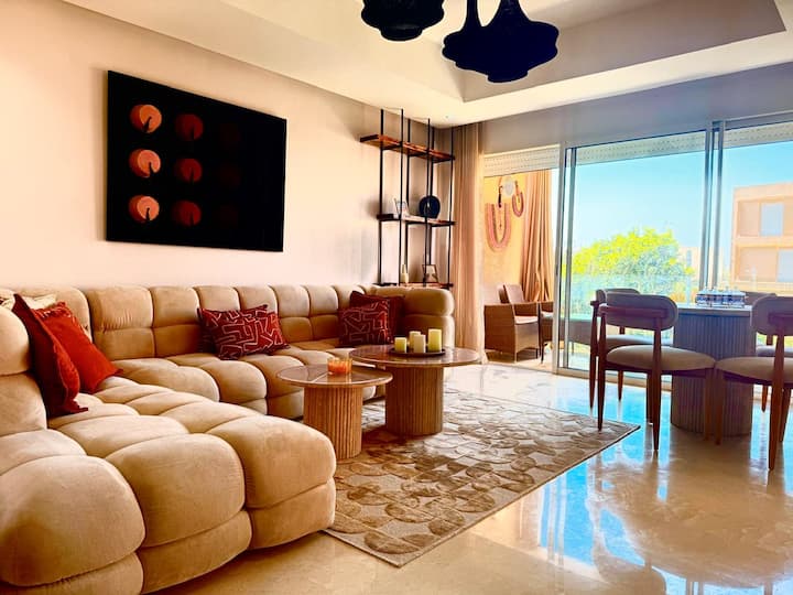 Appartement Angle Vue Piscine ÉLégance Et Lumière - Taghazout