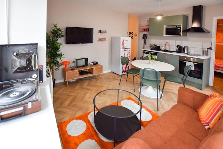 La Rétro-capsule - 2 Chambres + Parking - Rouen