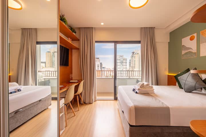 Aconchegante Studio Na Rua Augusta - Brasilien