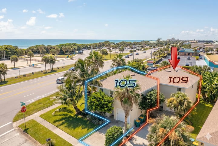 Beachfront House, 109-b – Melbourne Beach Area - Melbourne Beach, FL