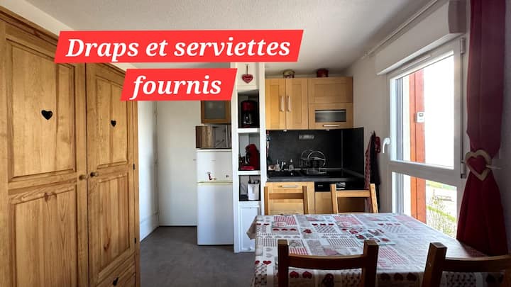 Studio Cabine Au Pied Des Pistes - Les 7 Laux